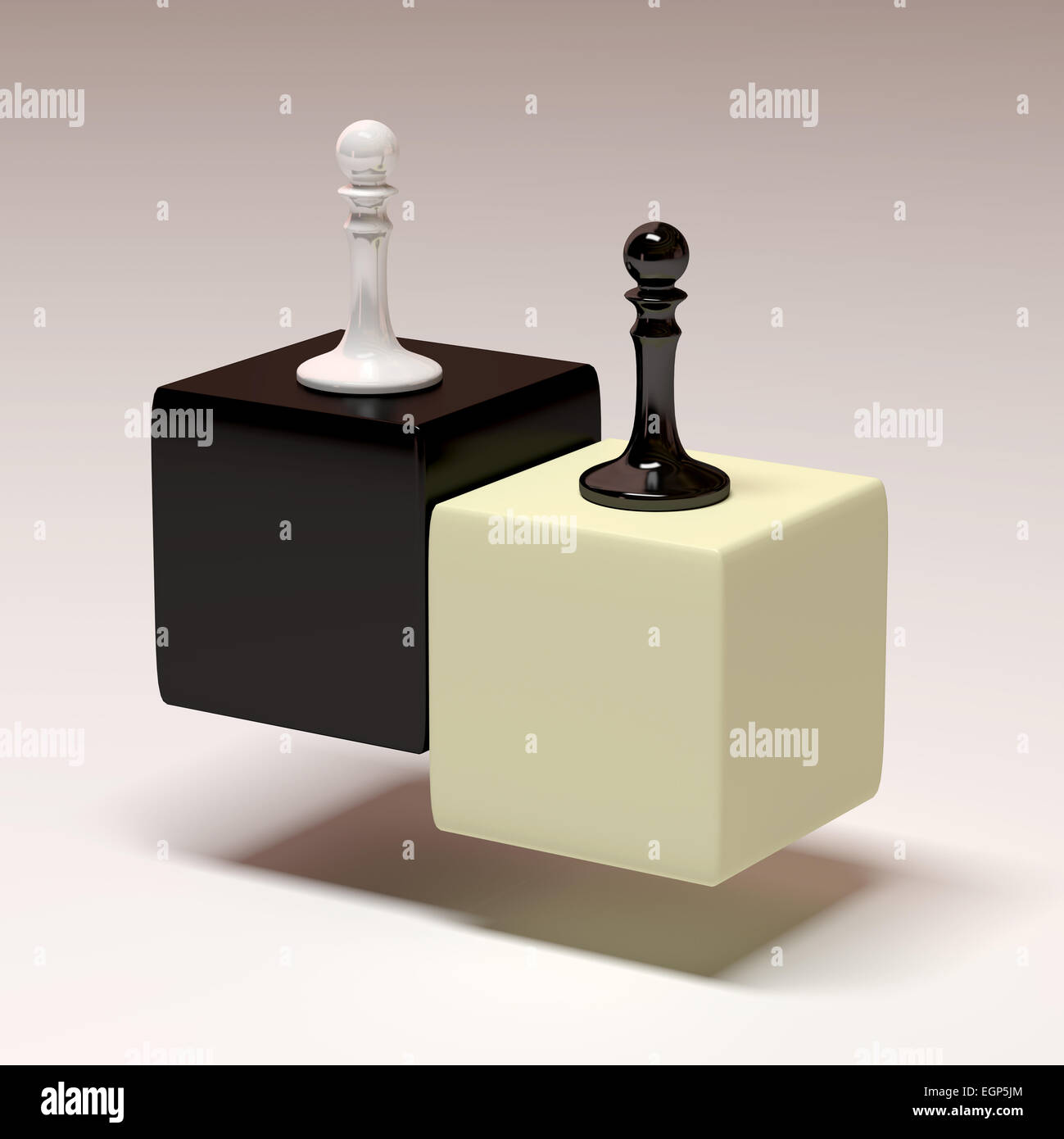 3d rendering of pawn chess Stock Photo - Alamy