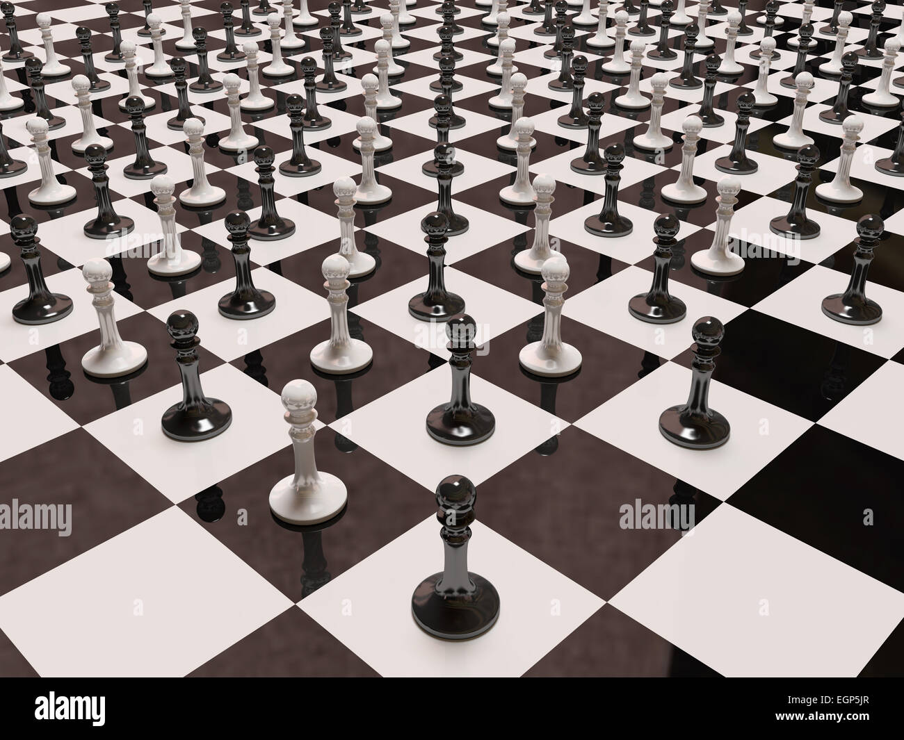 3d rendering of pawn chess Stock Photo - Alamy