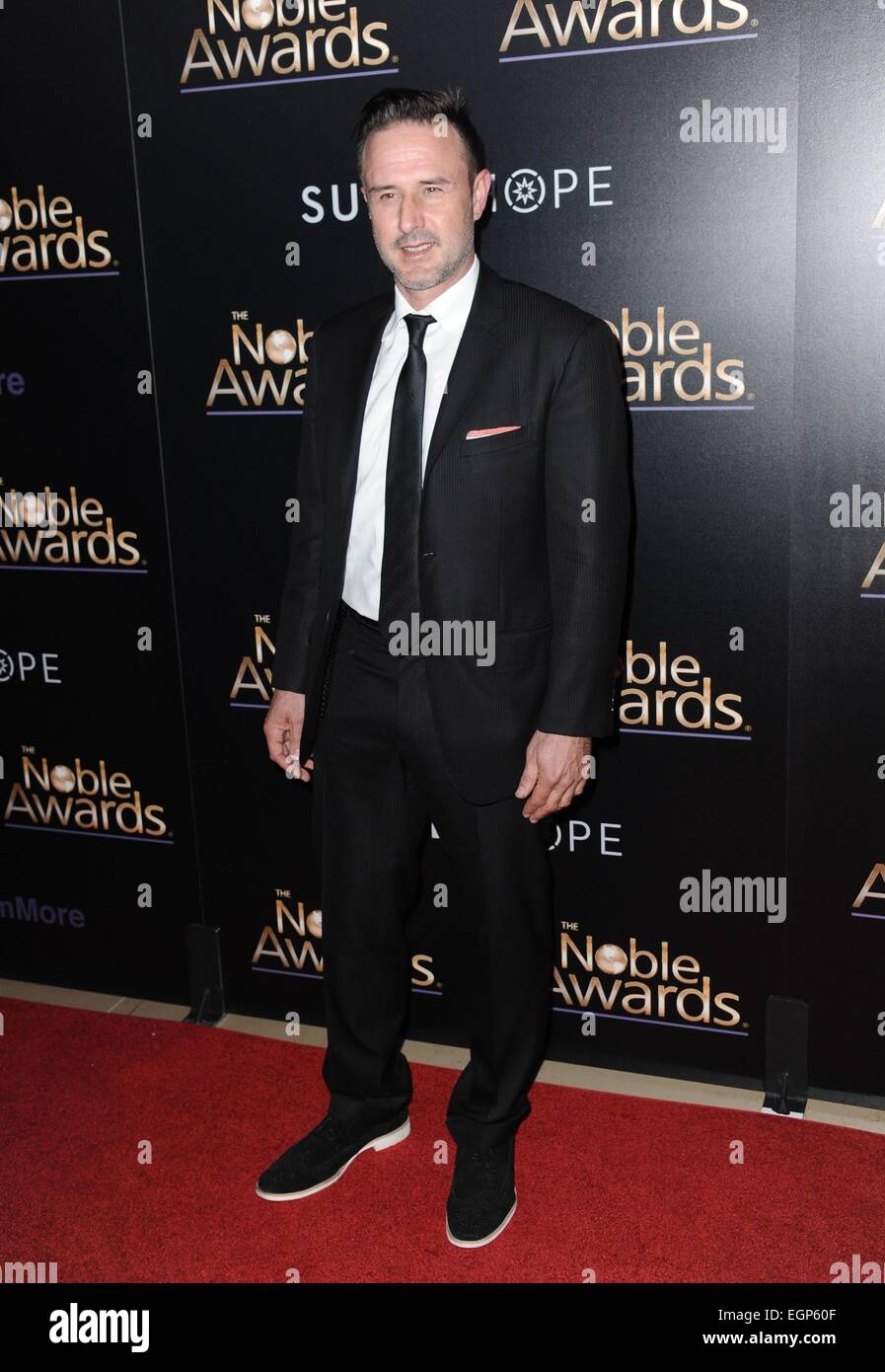 David Arquette at arrivals for The Noble Awards, The Beverly Hilton ...