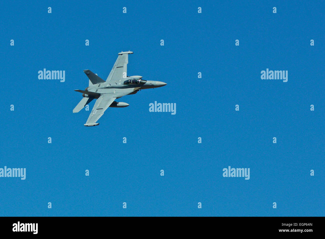 View Of A US Navy EA-18G Super Hornet, Growler, Jet Fighter, Maneuvers ...