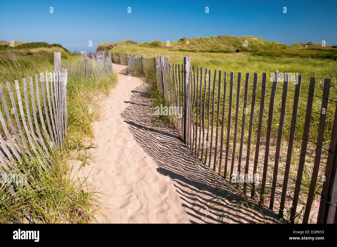 Path to Crescent Beach at Block Island, Rhode Island Stock Photo - Alamy
