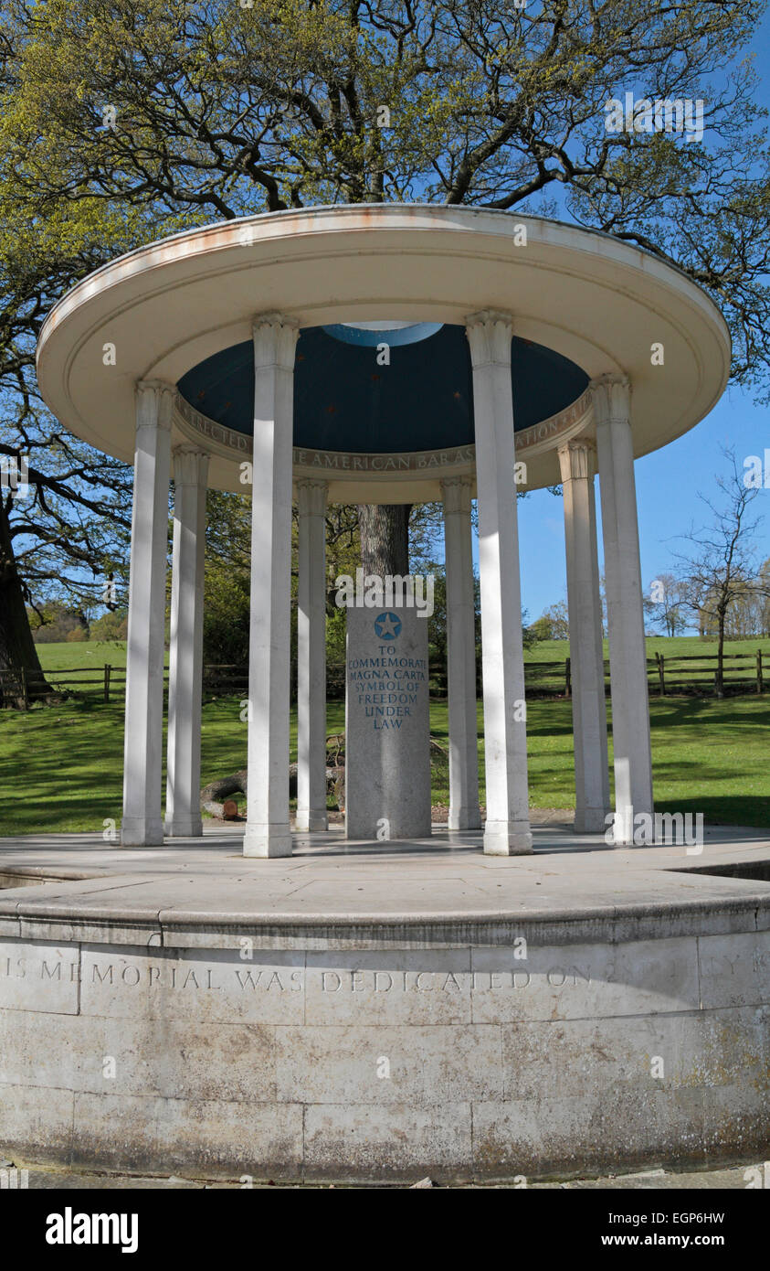 The Magna Carta Memorial in Runnymede commemorating the signing of the ...