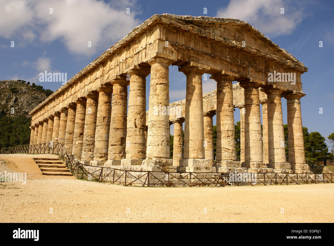greek temple in the ancient city of Segesta, Sicily Stock Photo - Alamy