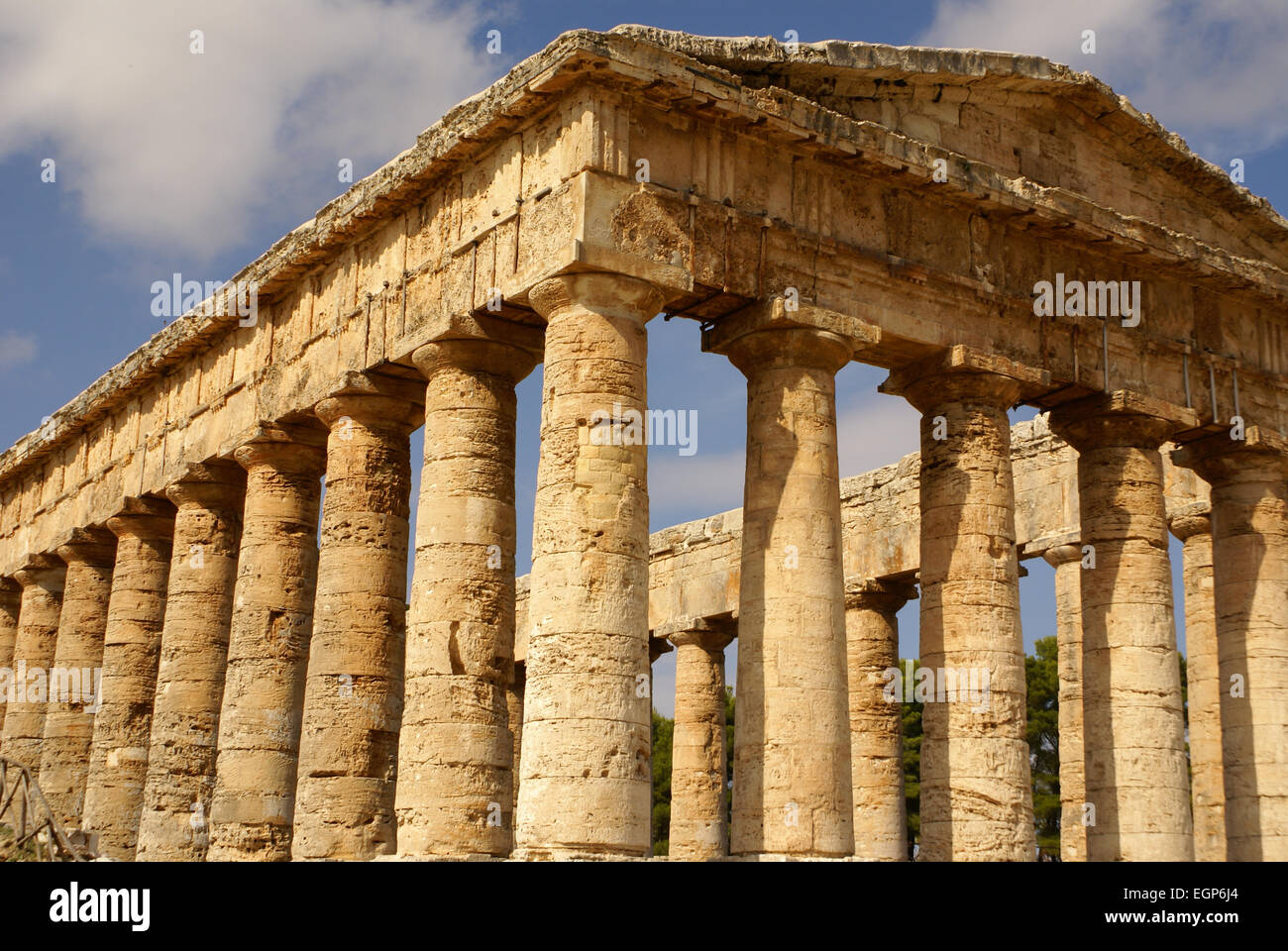 greek temple in the ancient city of Segesta, Sicily Stock Photo - Alamy