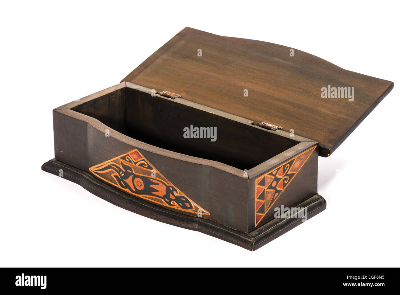 Vintage leather trunk open hi-res stock photography and images - Alamy