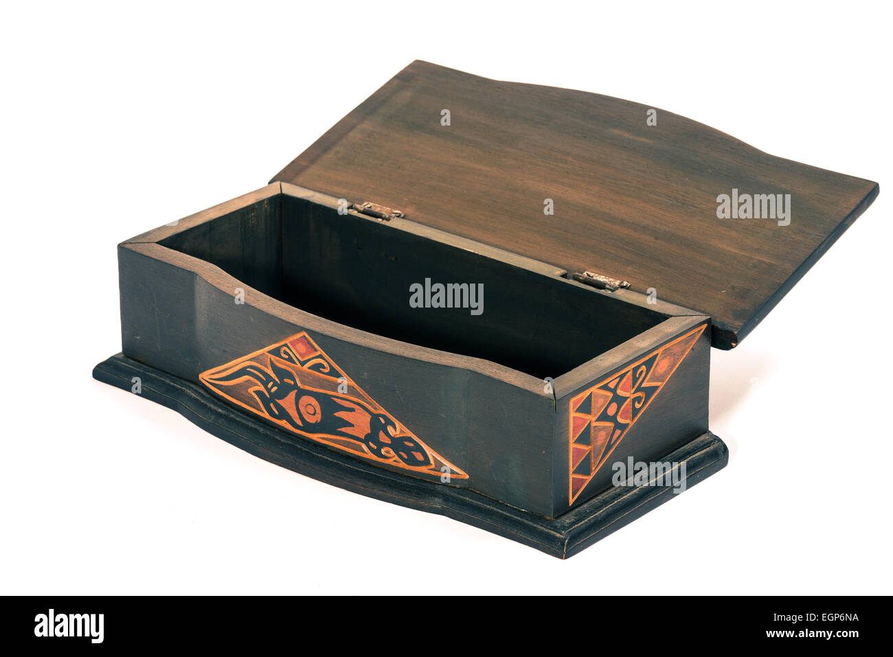 Vintage leather trunk open hi-res stock photography and images - Alamy