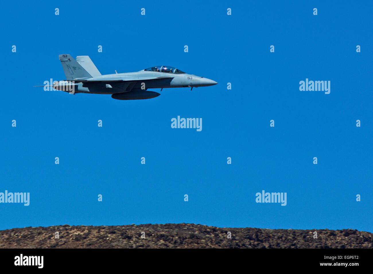 Close Up Profile View Of A US Navy F/A-18F Super Hornet Jet Fighter ...