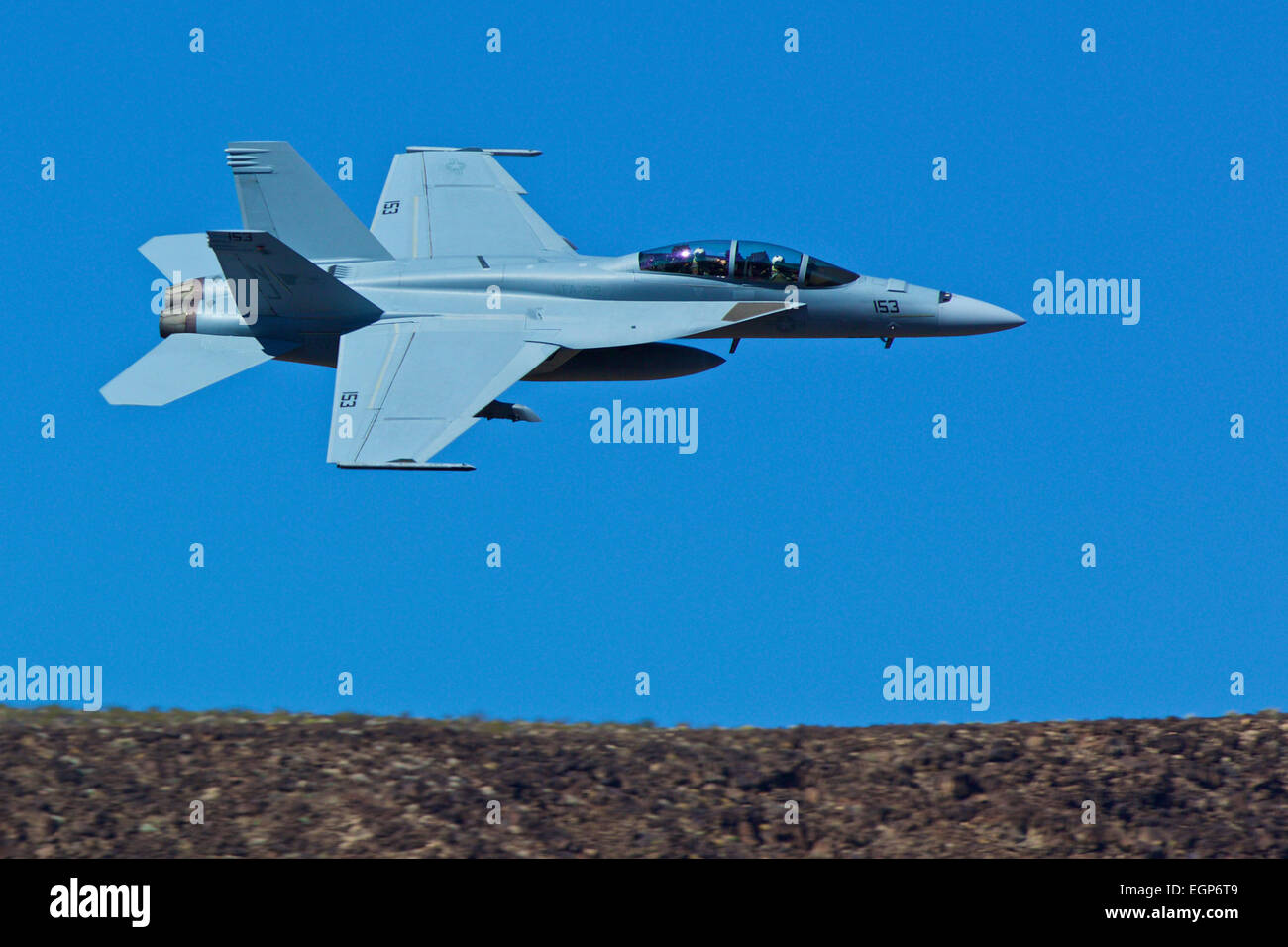 Close Up Topside View Of A US Navy F/A-18F Super Hornet Jet Fighter ...