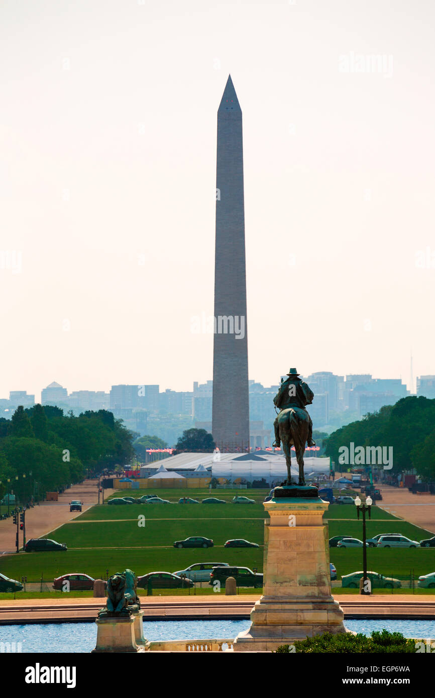 Washington DC the National Mall from Capitol USA Stock Photo - Alamy