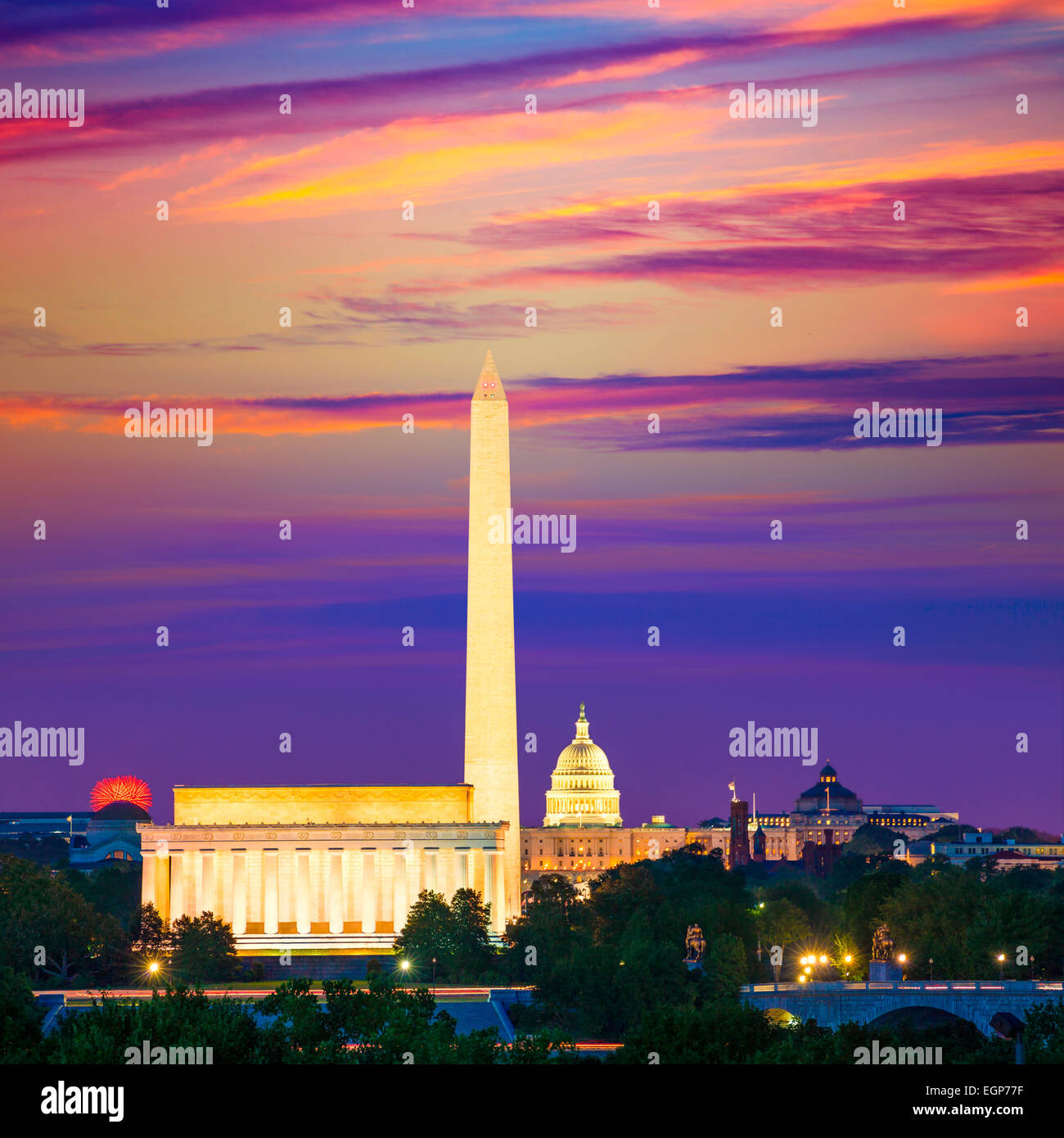 Washington dc skyline hi-res stock photography and images - Alamy