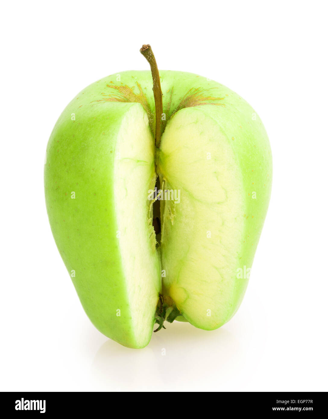 apple sliced isolated on white background Stock Photo - Alamy