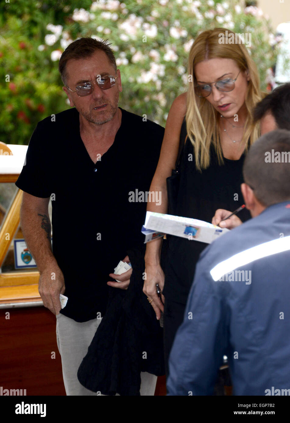 Tim Roth and wife Nikki Butler spotted arriving for The 71st Venice ...