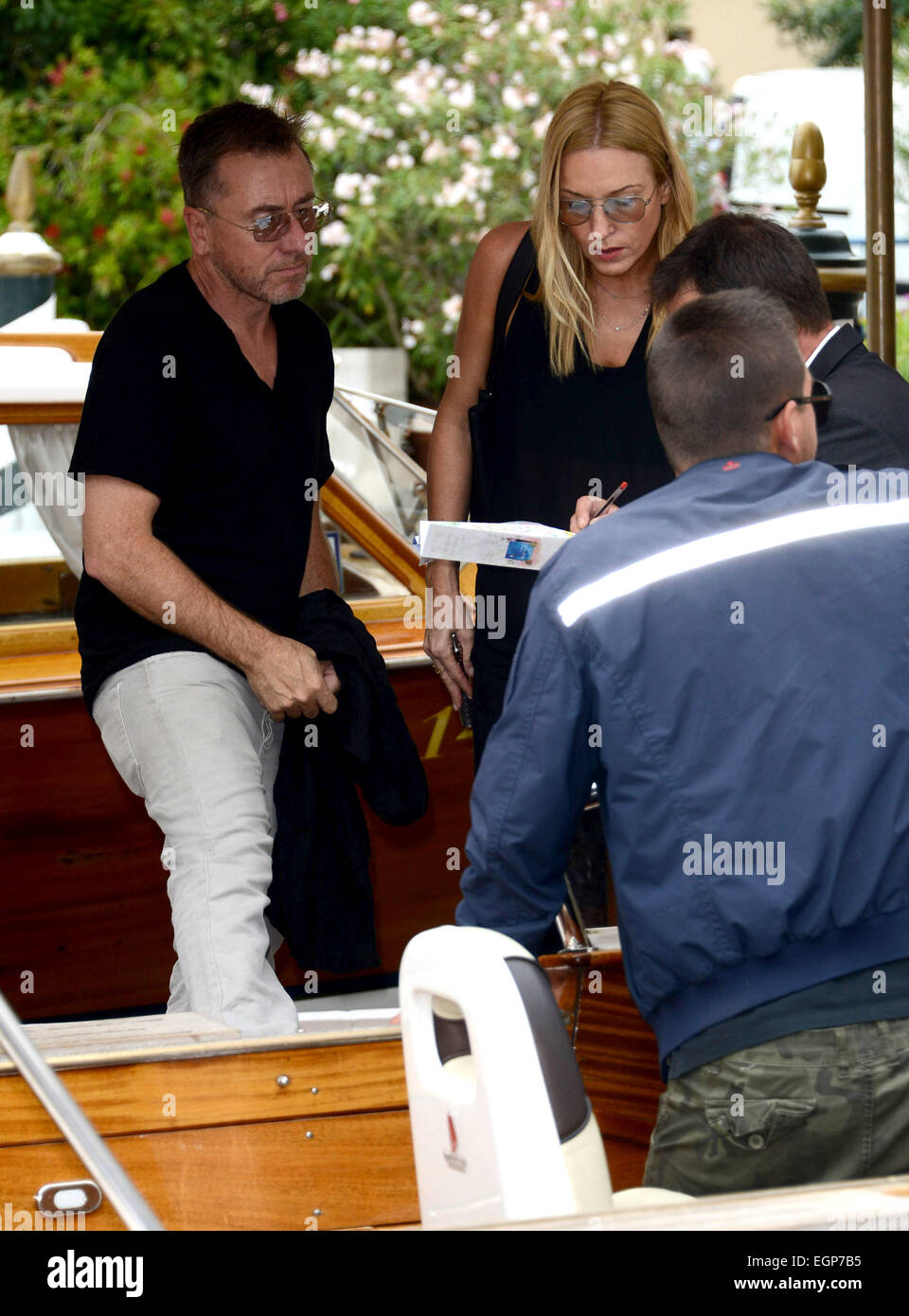 Tim Roth and wife Nikki Butler spotted arriving for The 71st Venice ...