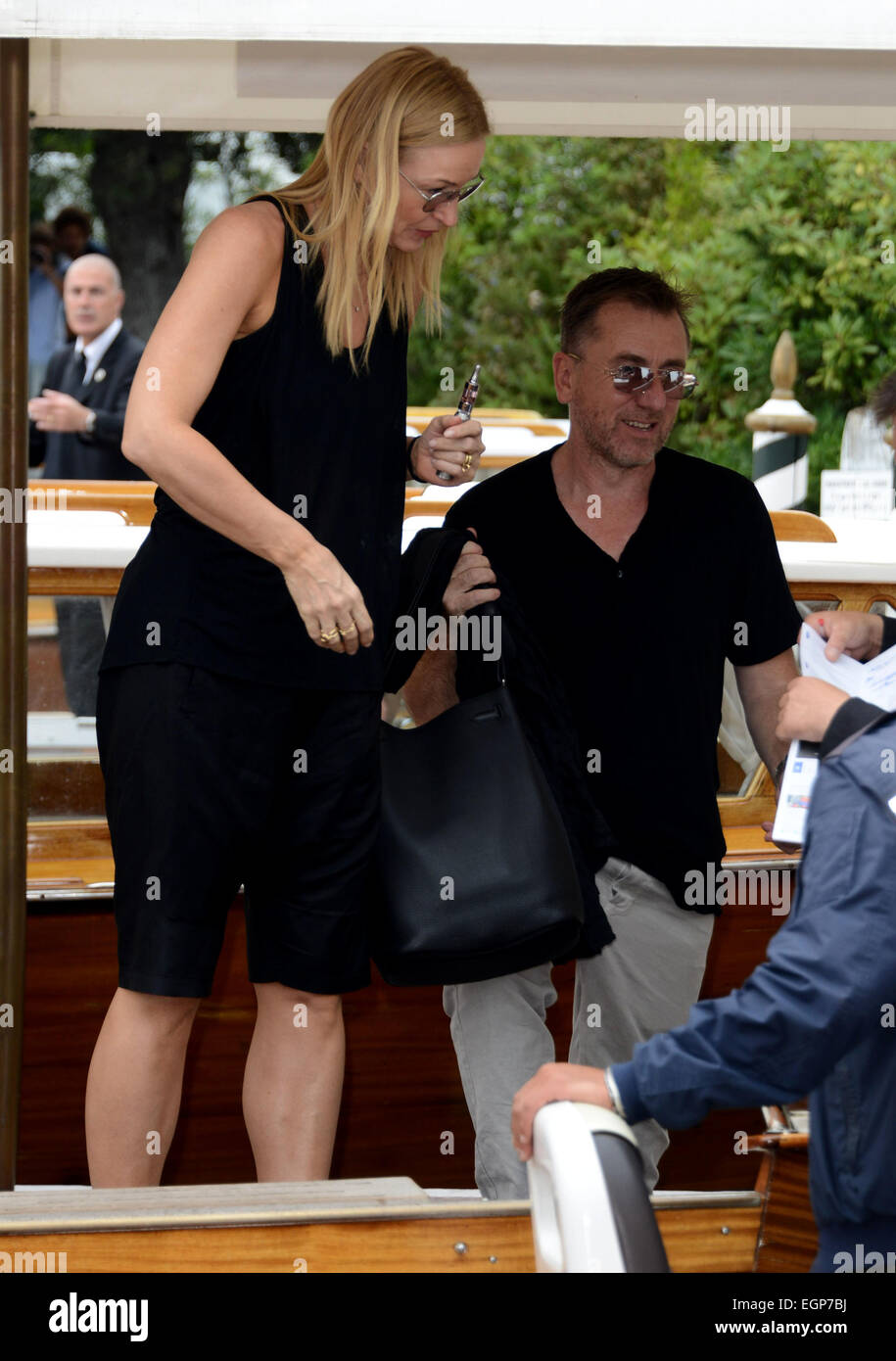Tim Roth and wife Nikki Butler spotted arriving for The 71st Venice ...
