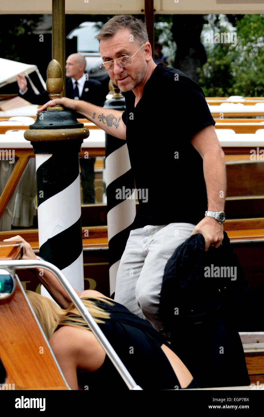 Tim Roth and wife Nikki Butler spotted arriving for The 71st Venice ...