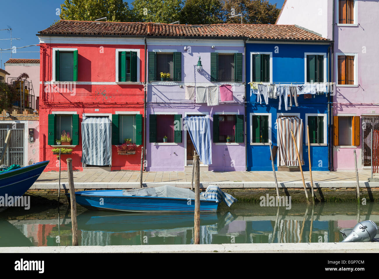 Colorful Traditional Buildings in Burano, Venice Stock Photo - Alamy