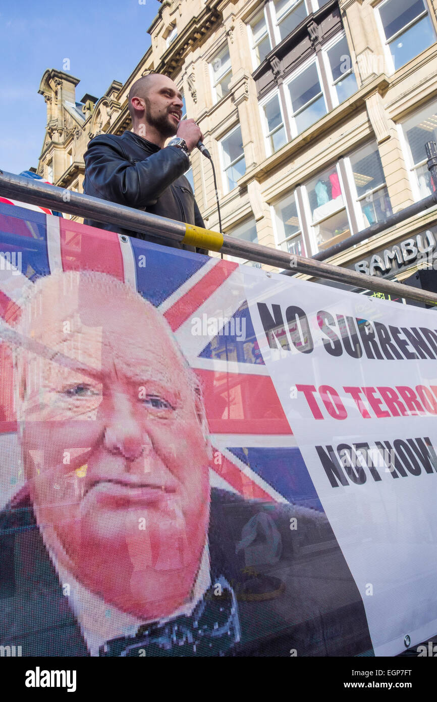 Newcastle upon Tyne, UK. 28th February, 2015. Speaker under Winston ...
