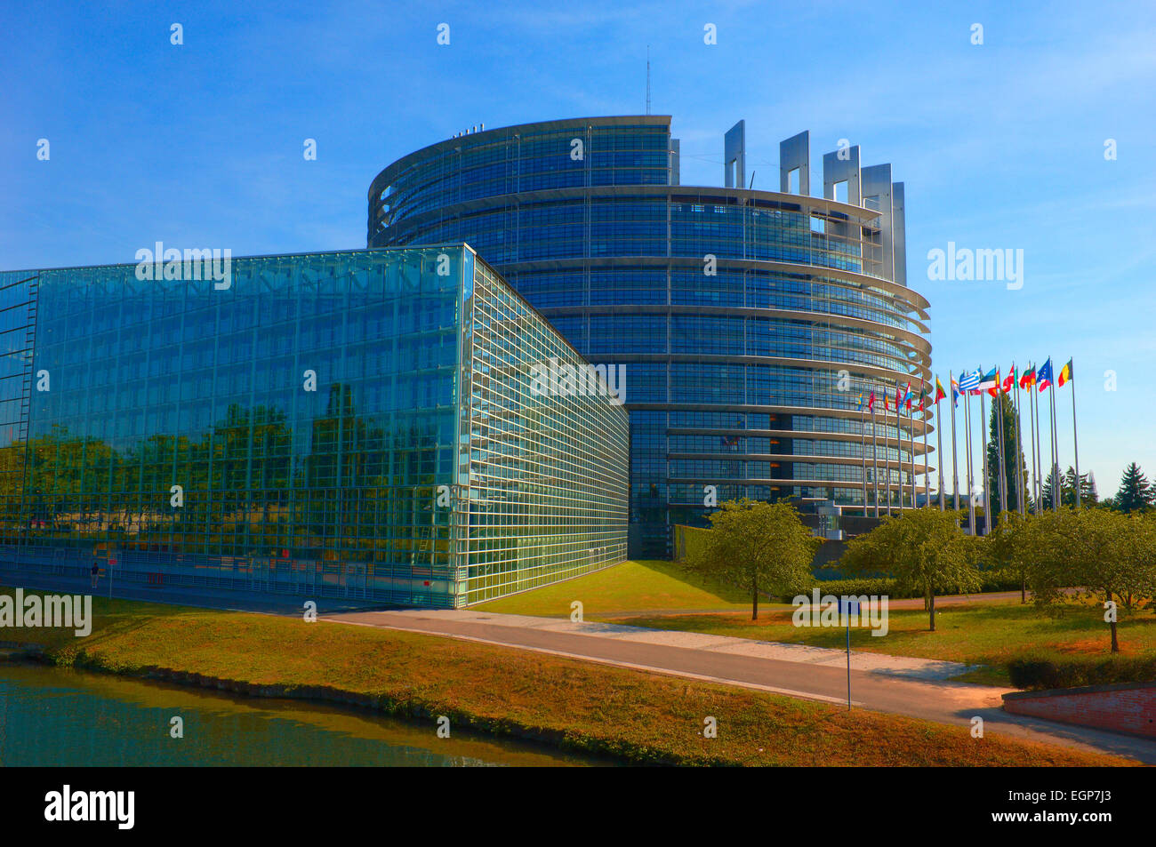 Strasbourg, European Parliament building, UNESCO world heritage site ...