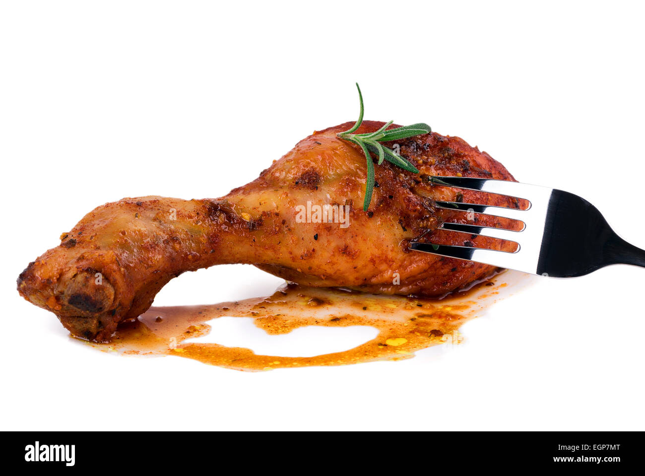 roasted chicken ham rosemary Stock Photo - Alamy
