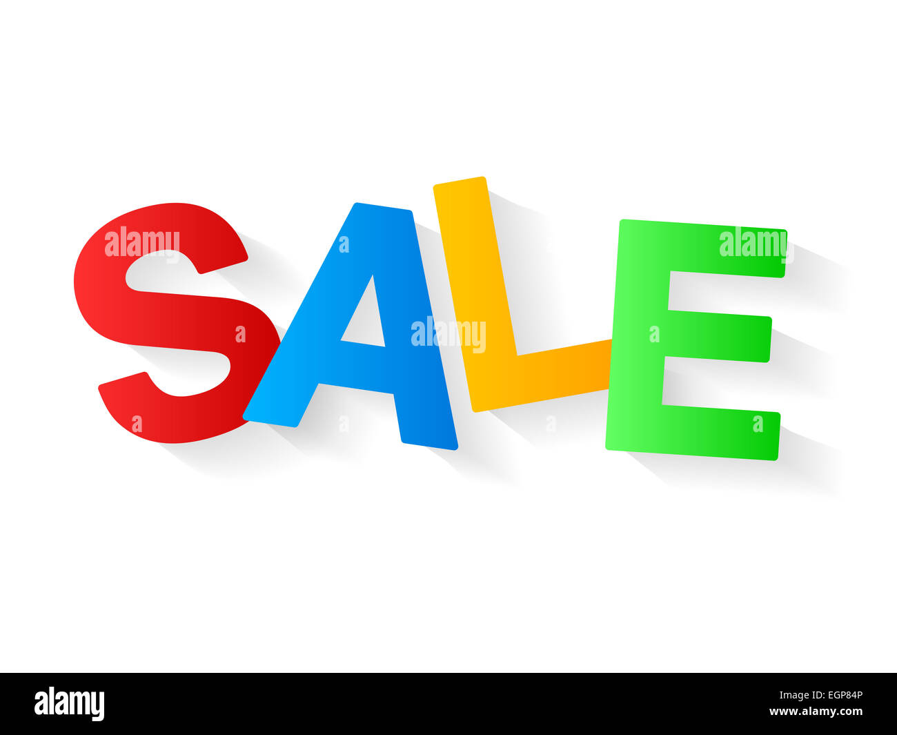 Paper sale text on a white background Stock Photo - Alamy