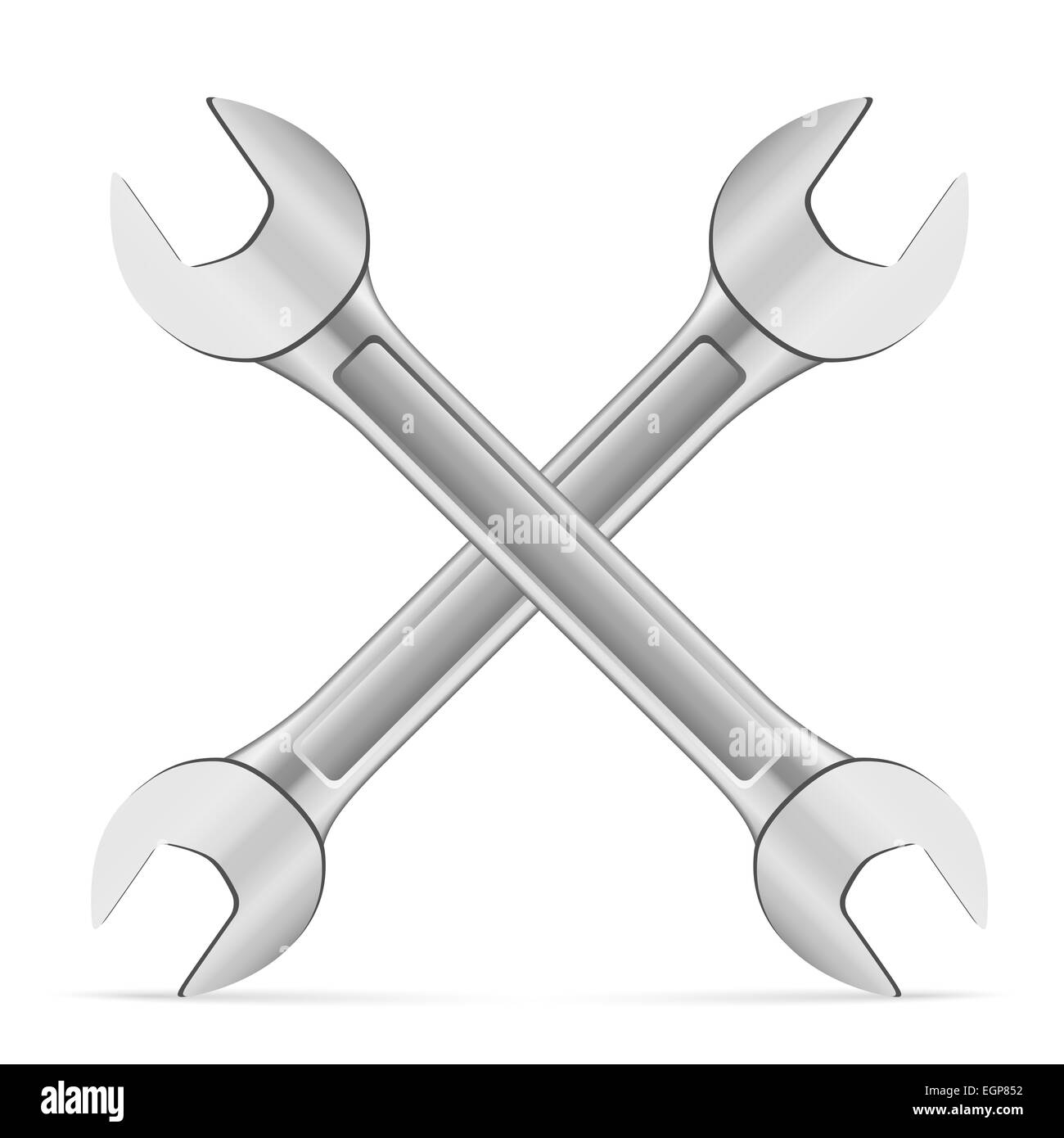 Wrench on a white background Stock Photo - Alamy