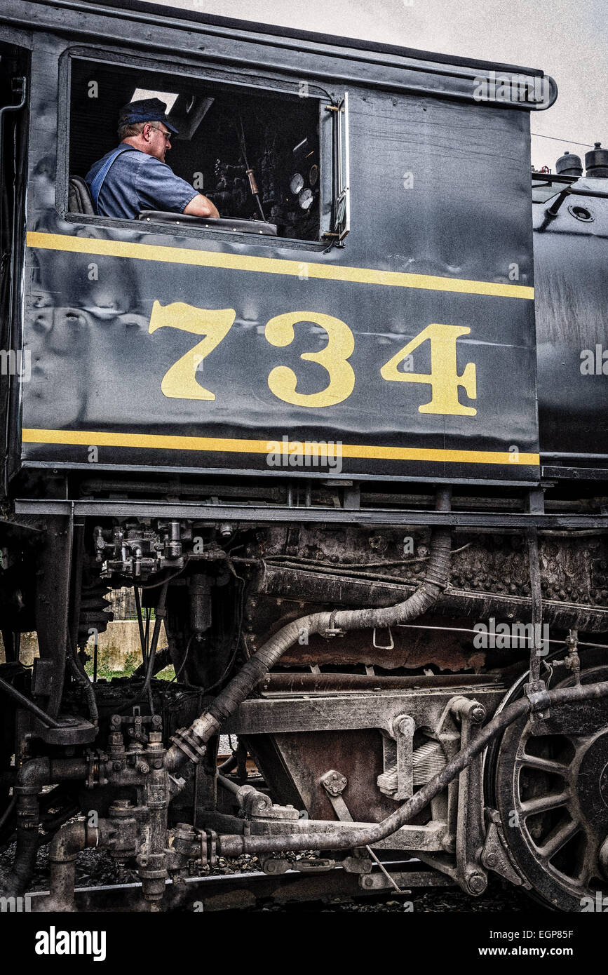 Steam Engine Driver, Western Maryland Scenic Railroad, Cumberland ...