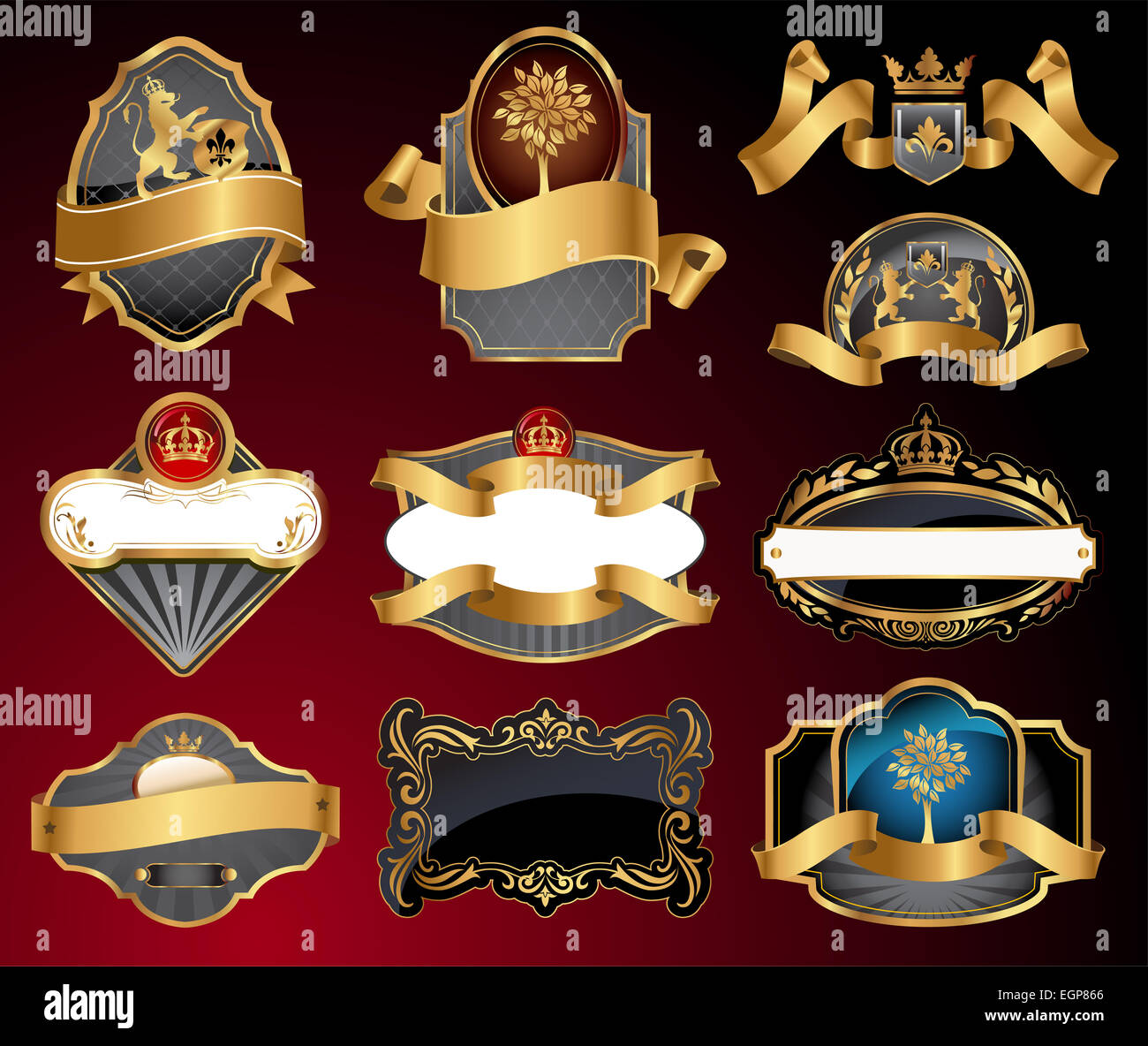 Vector labels hi-res stock photography and images - Alamy