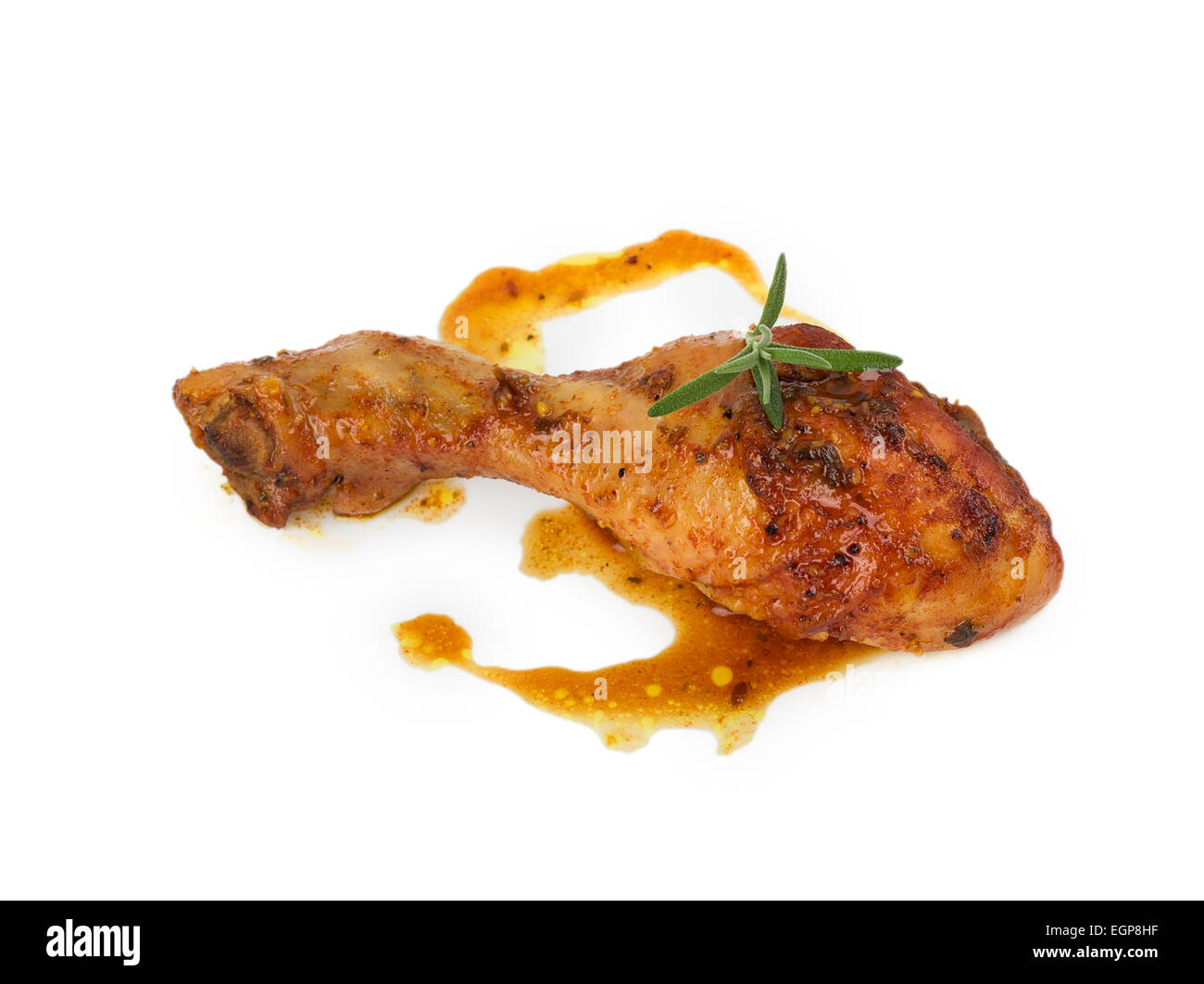 roasted chicken ham rosemary Stock Photo - Alamy