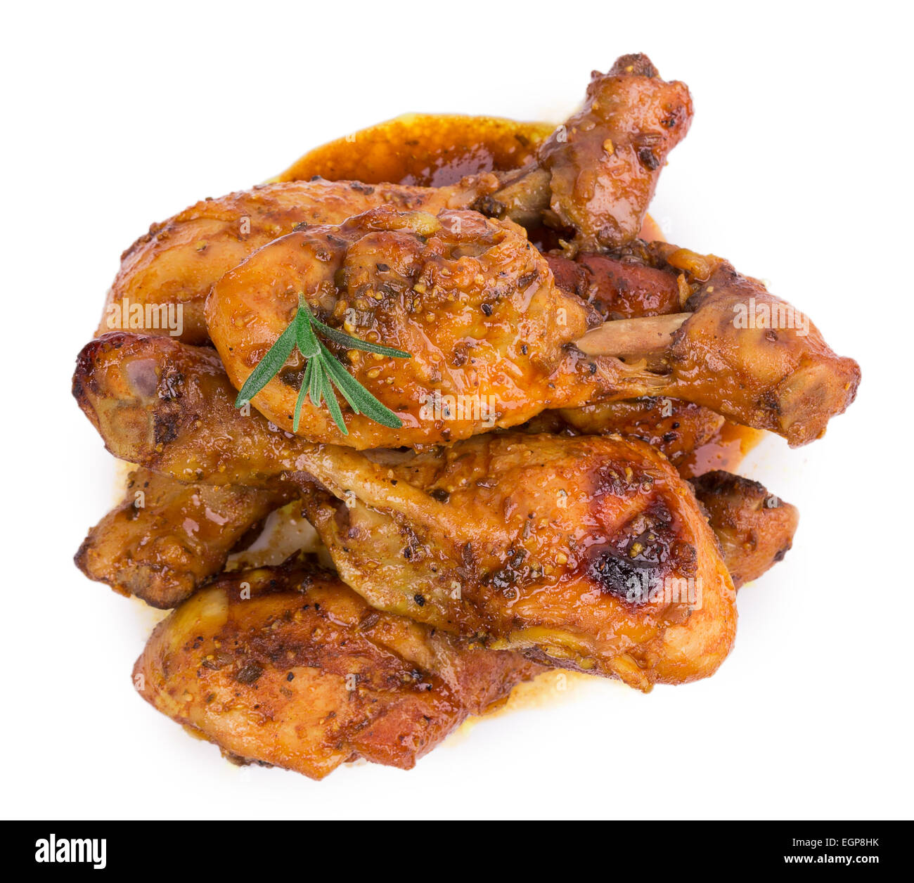 roasted chicken ham rosemary Stock Photo - Alamy