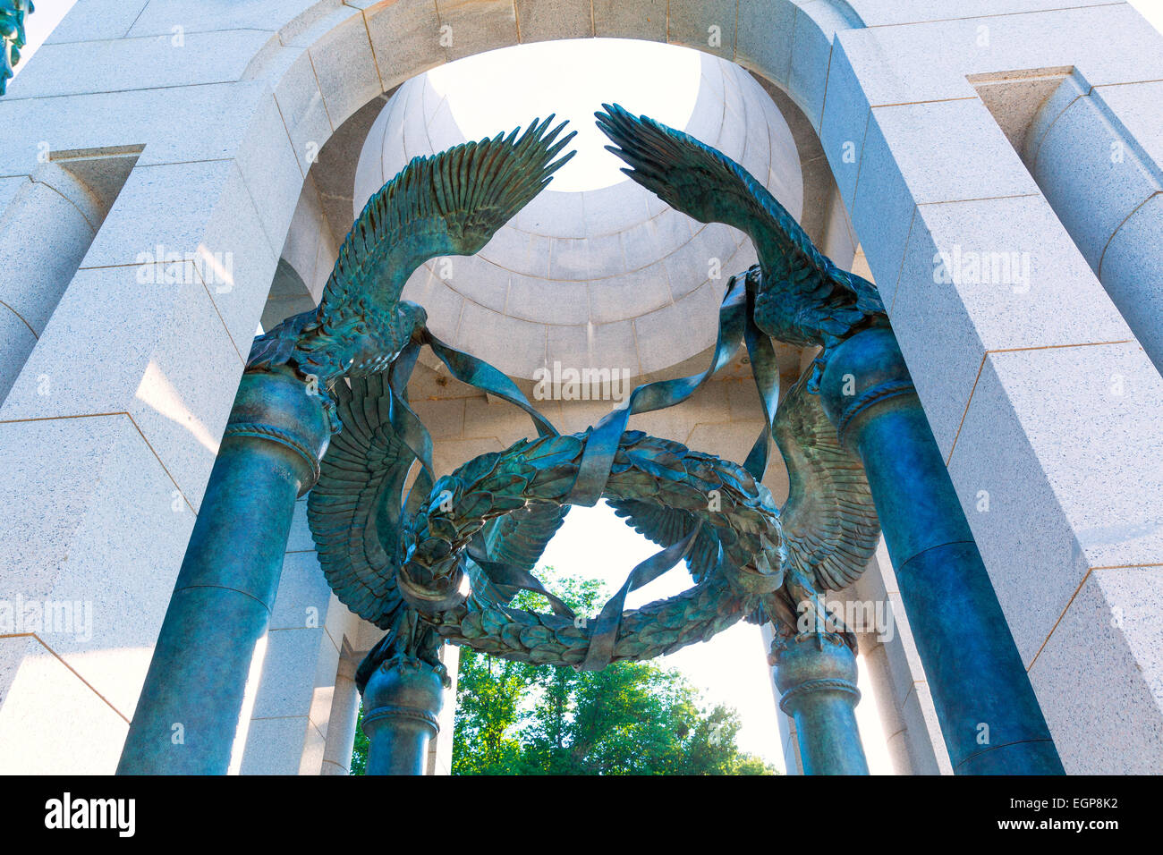 World War II Memorial in washington DC USA at National Mall Stock Photo ...
