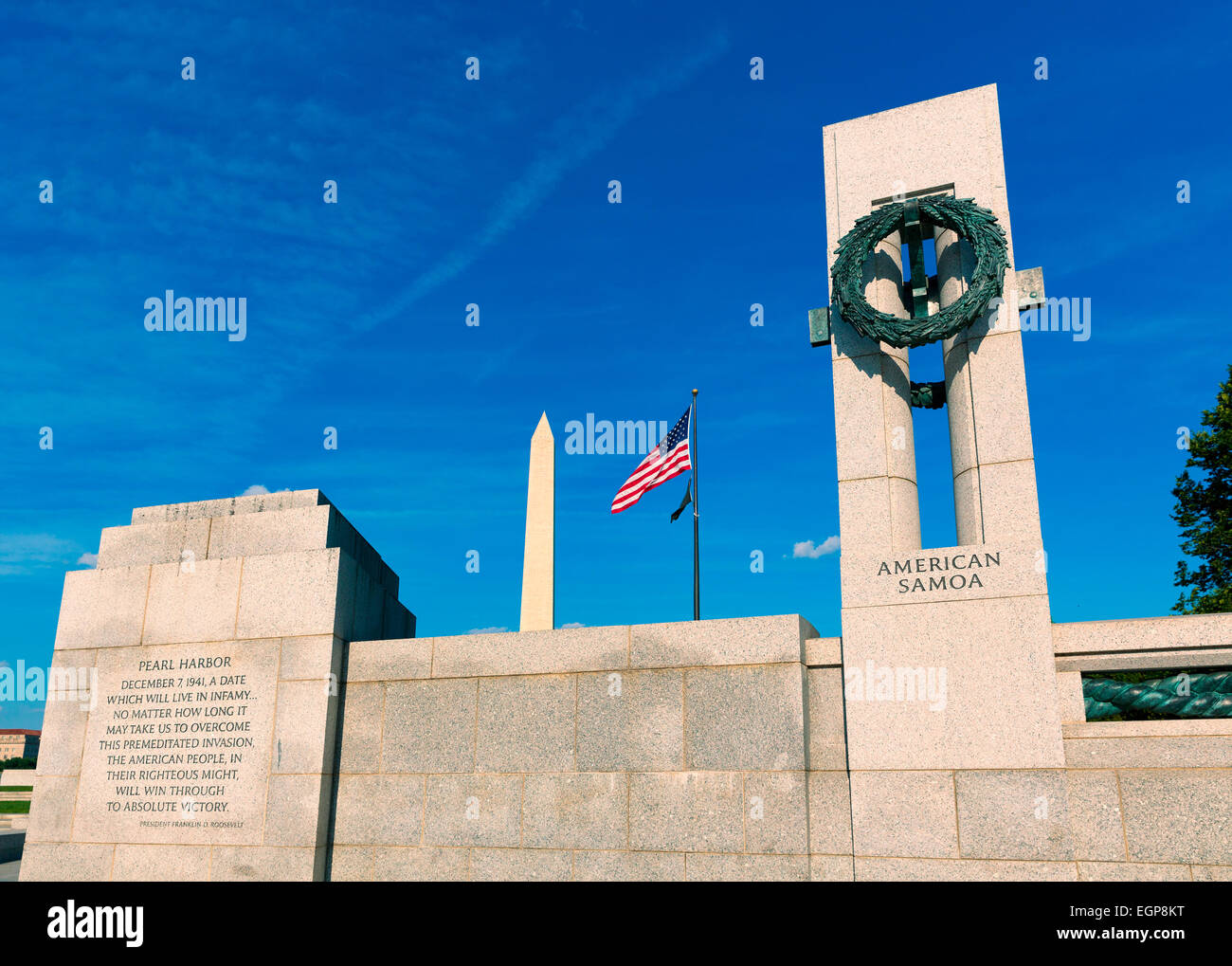 World War II Memorial in washington DC USA at National Mall Stock Photo ...
