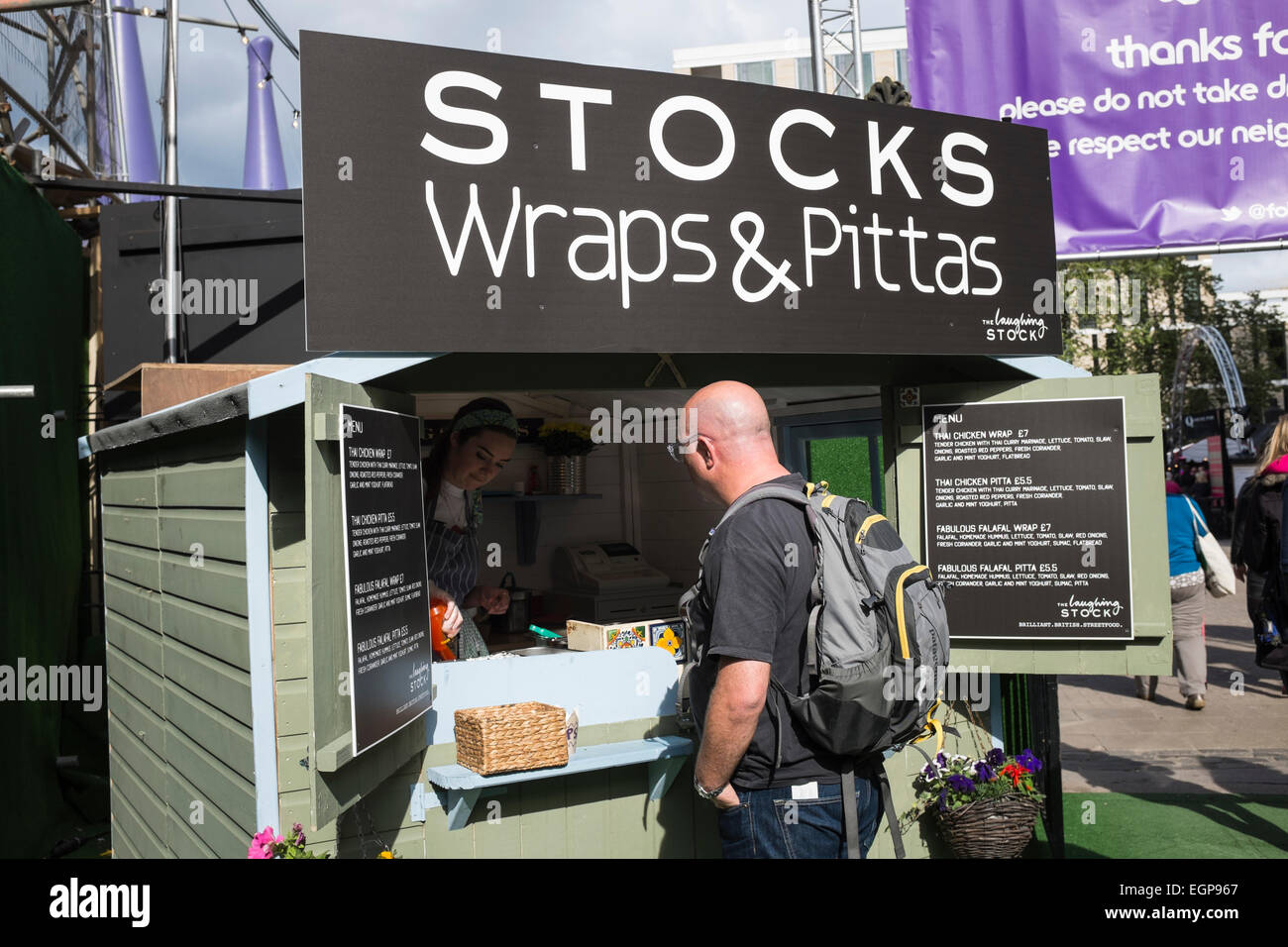 Food stall customer hi-res stock photography and images - Alamy