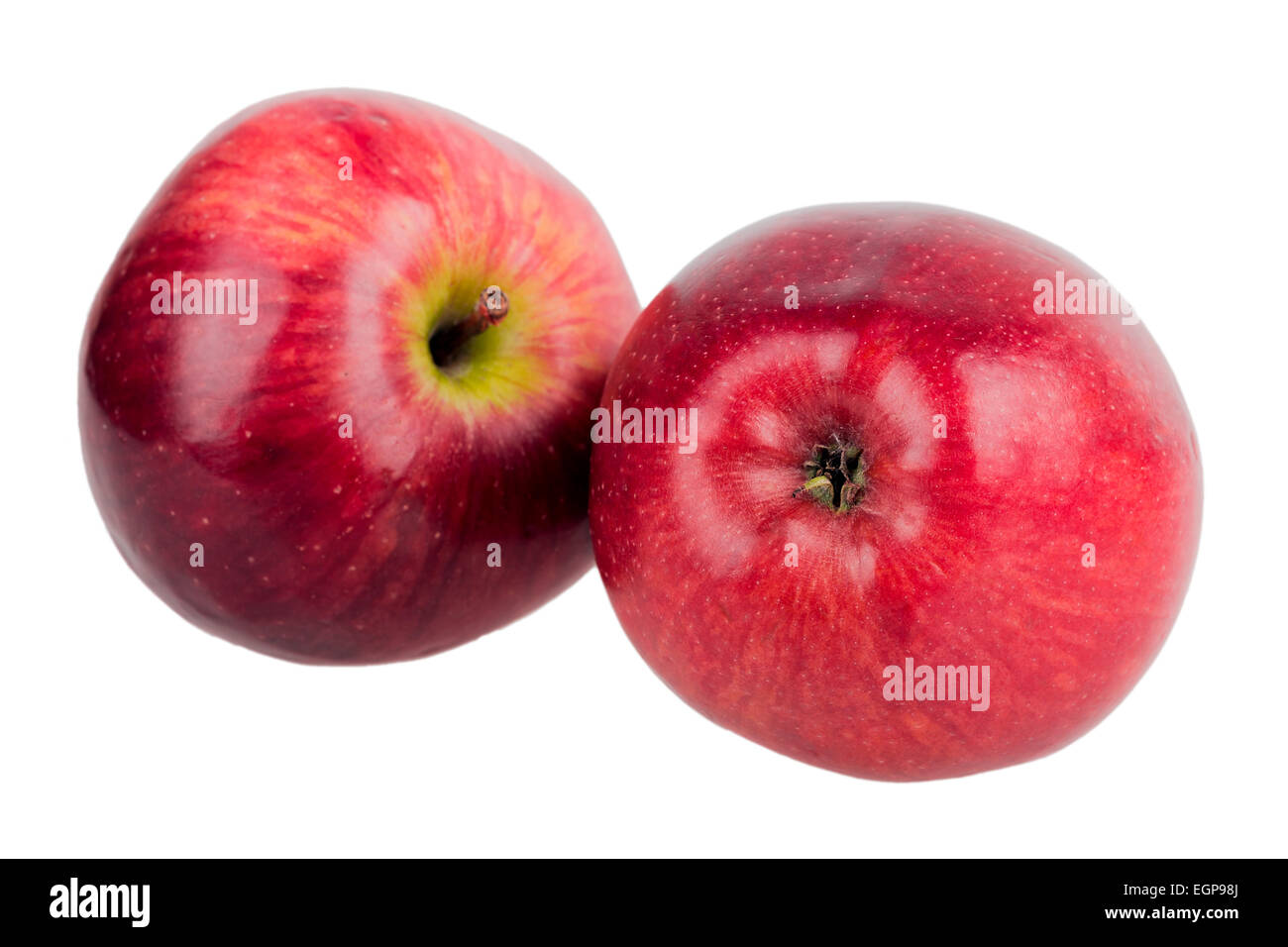 two red apple isolated on white background Stock Photo - Alamy