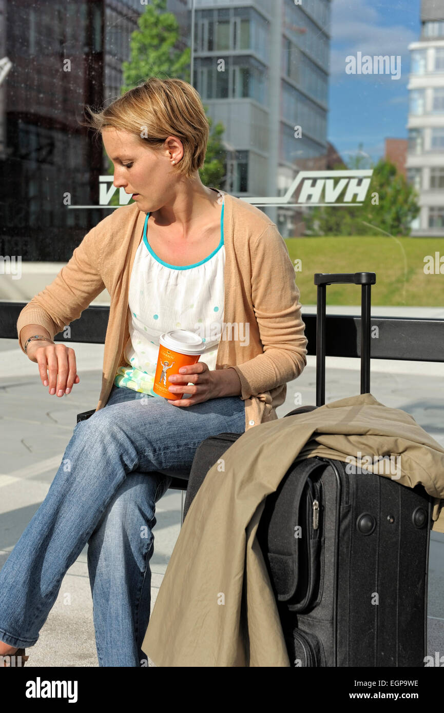 Woman late bus hi-res stock photography and images - Alamy