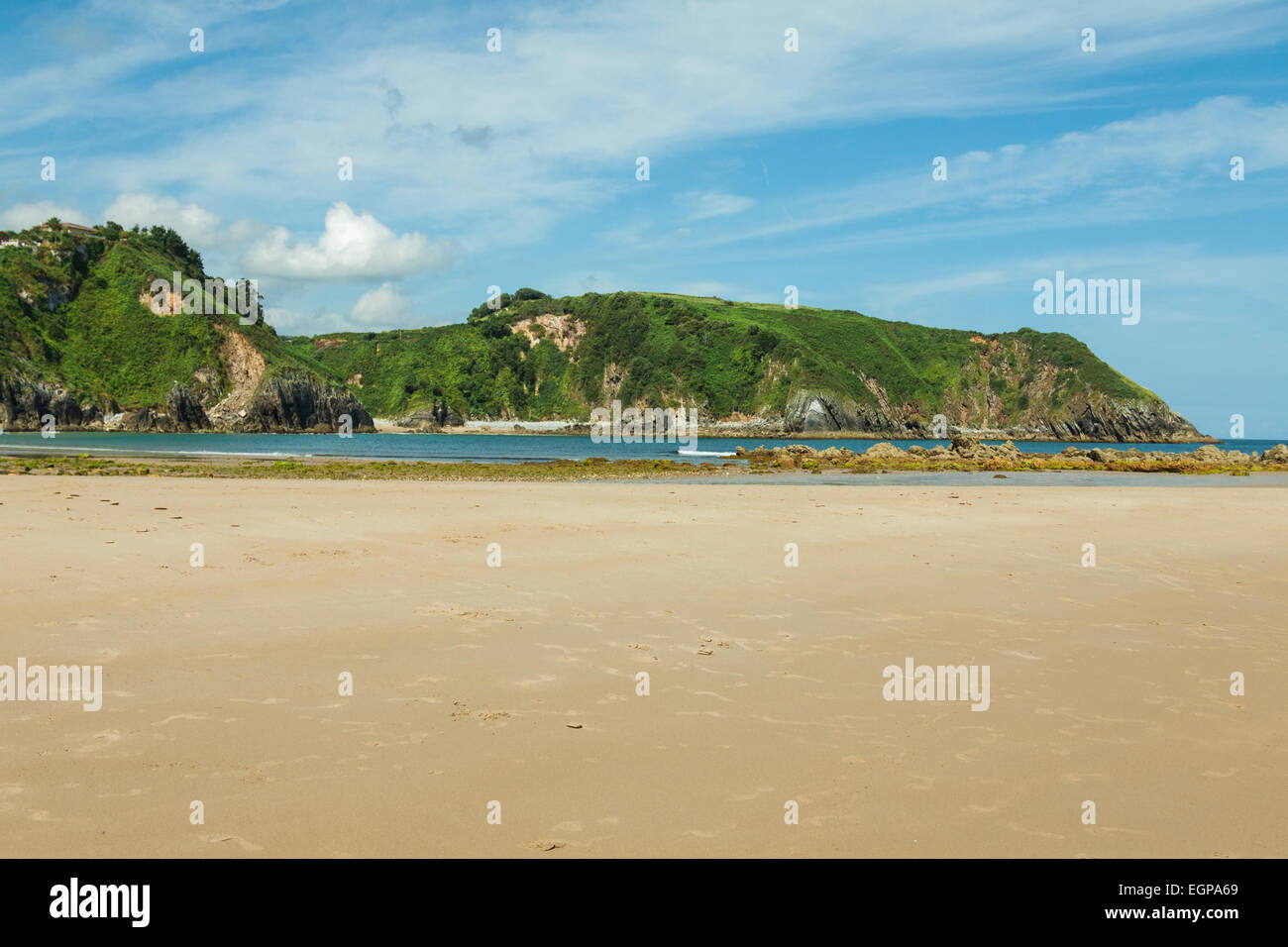 Beach of Pechon, Cantabria, Spain Stock Photo - Alamy