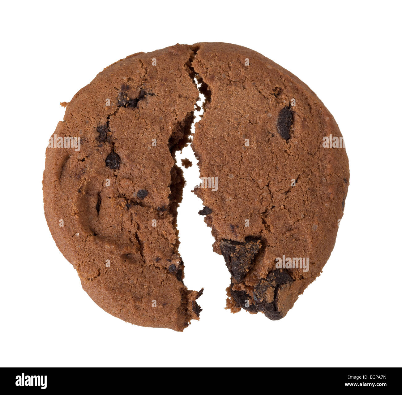 bitten cookie isolated on white background Stock Photo - Alamy