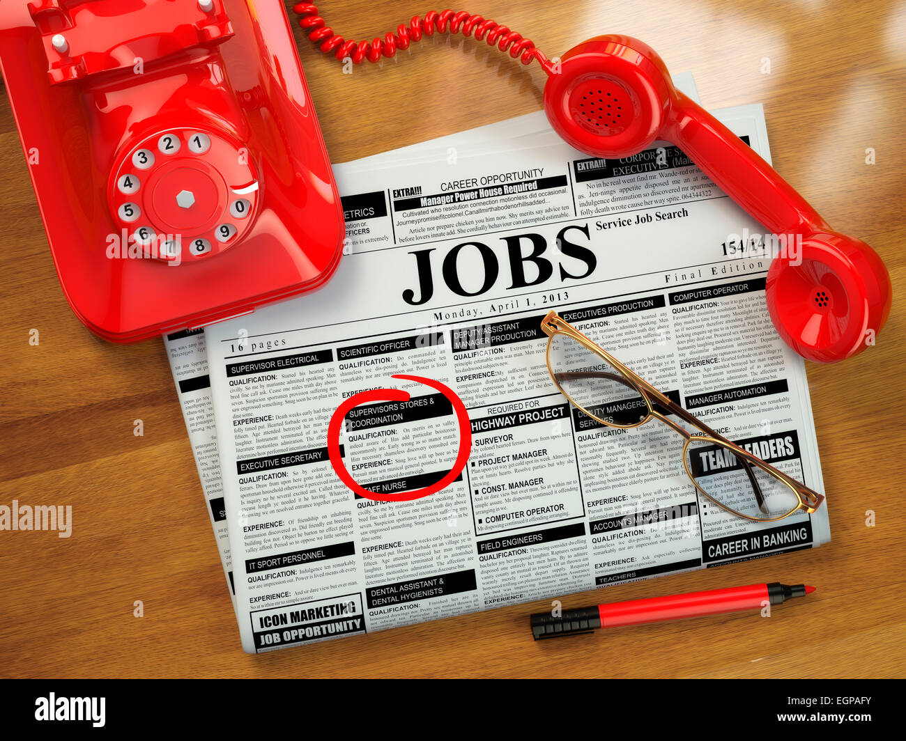 Newspaper Jobs Section Stock Photos & Newspaper Jobs Section Stock ...