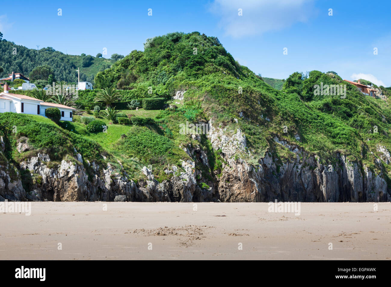 Beach of Pechon, Cantabria, Spain Stock Photo - Alamy