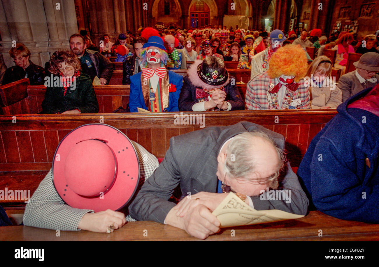 Church of England service for clowns Stock Photo - Alamy