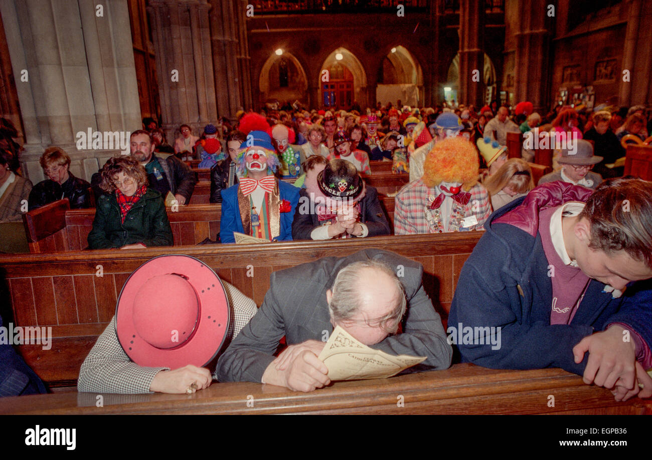 Church of England service for clowns Stock Photo - Alamy