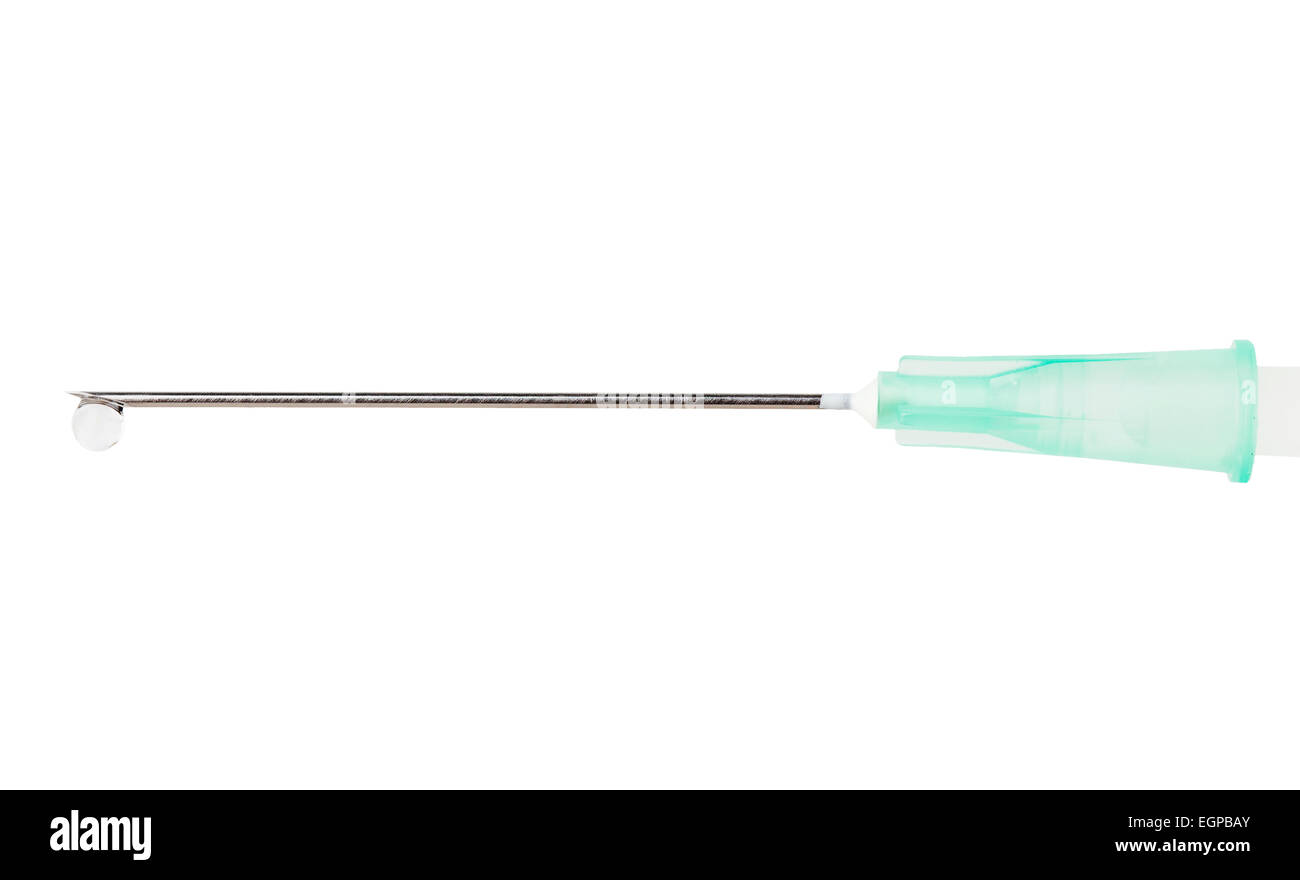 syringe drop isolated on white background Stock Photo - Alamy