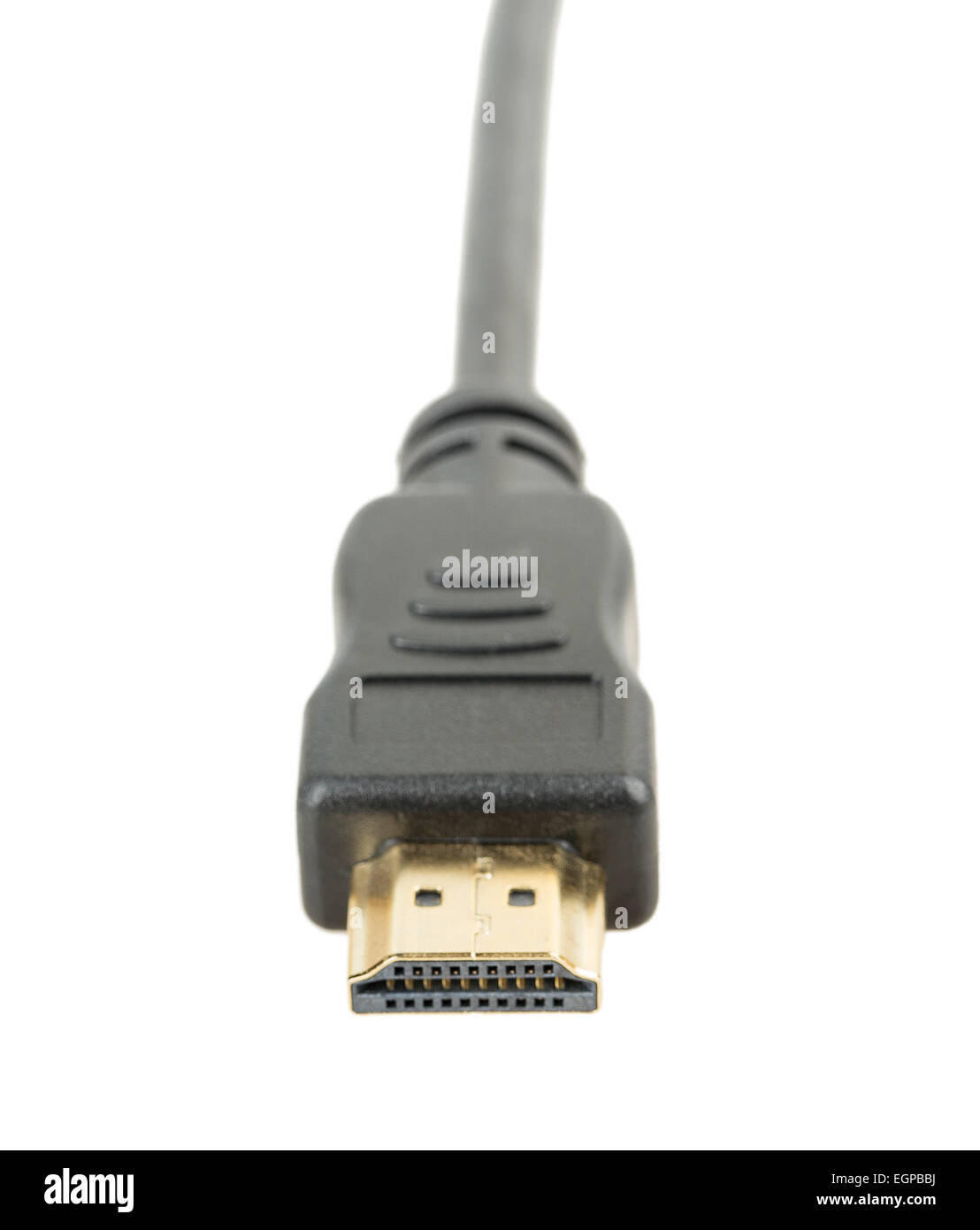 HDMI Cable isolated on white background Stock Photo - Alamy