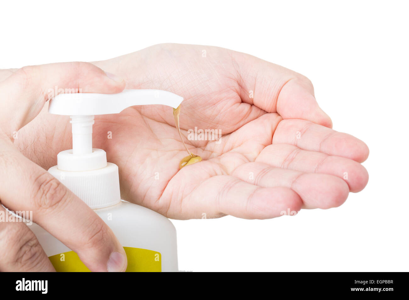 hand soap isolated on white background Stock Photo - Alamy