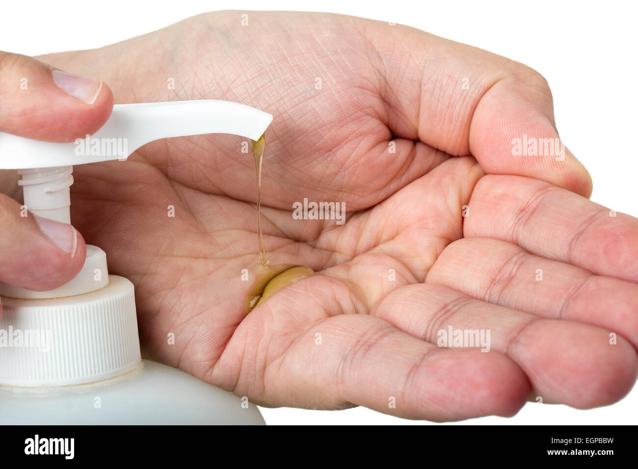 hand soap isolated on white background Stock Photo - Alamy