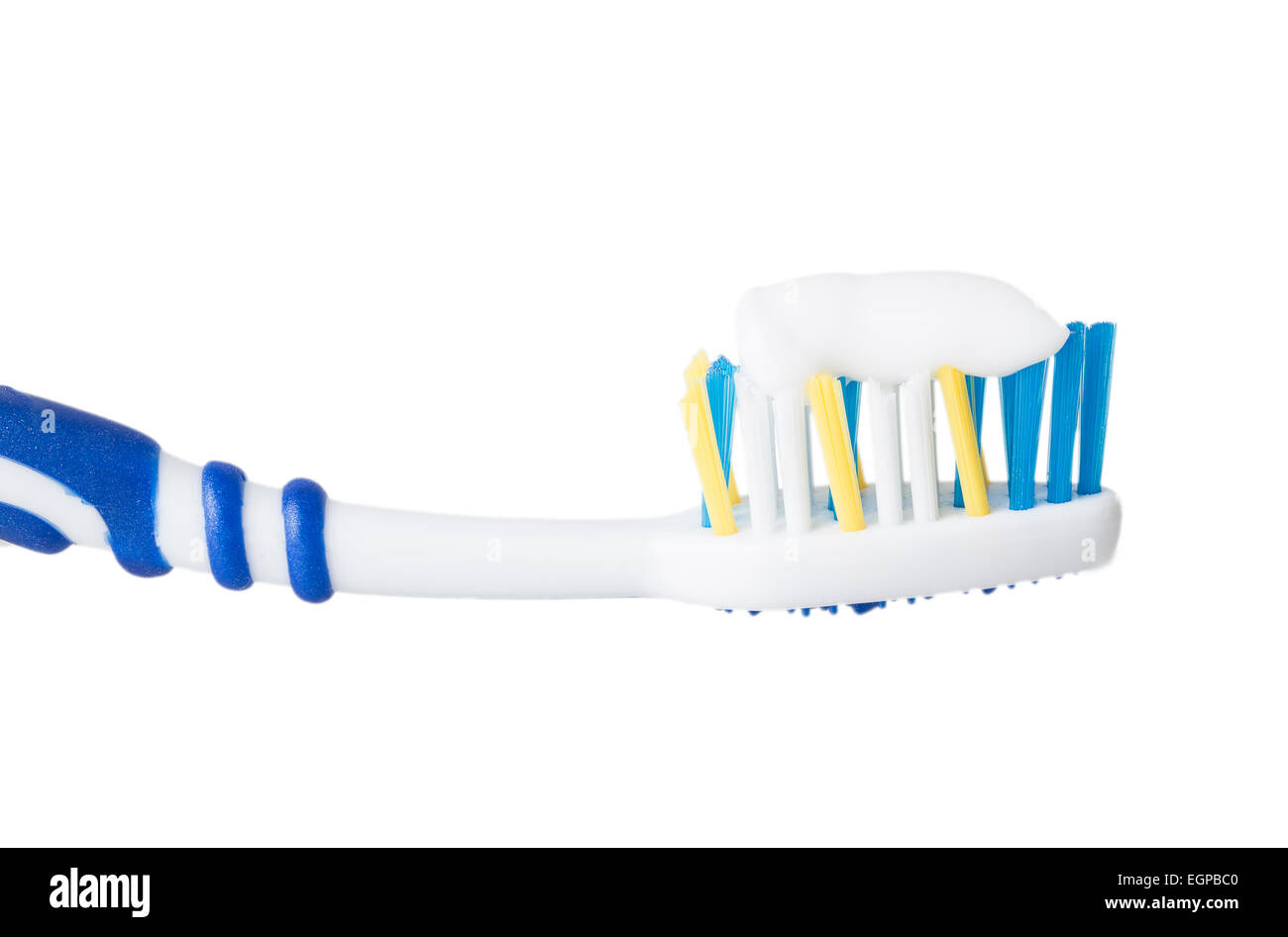 Toothbrush, toothpaste isolated on white background Stock Photo - Alamy