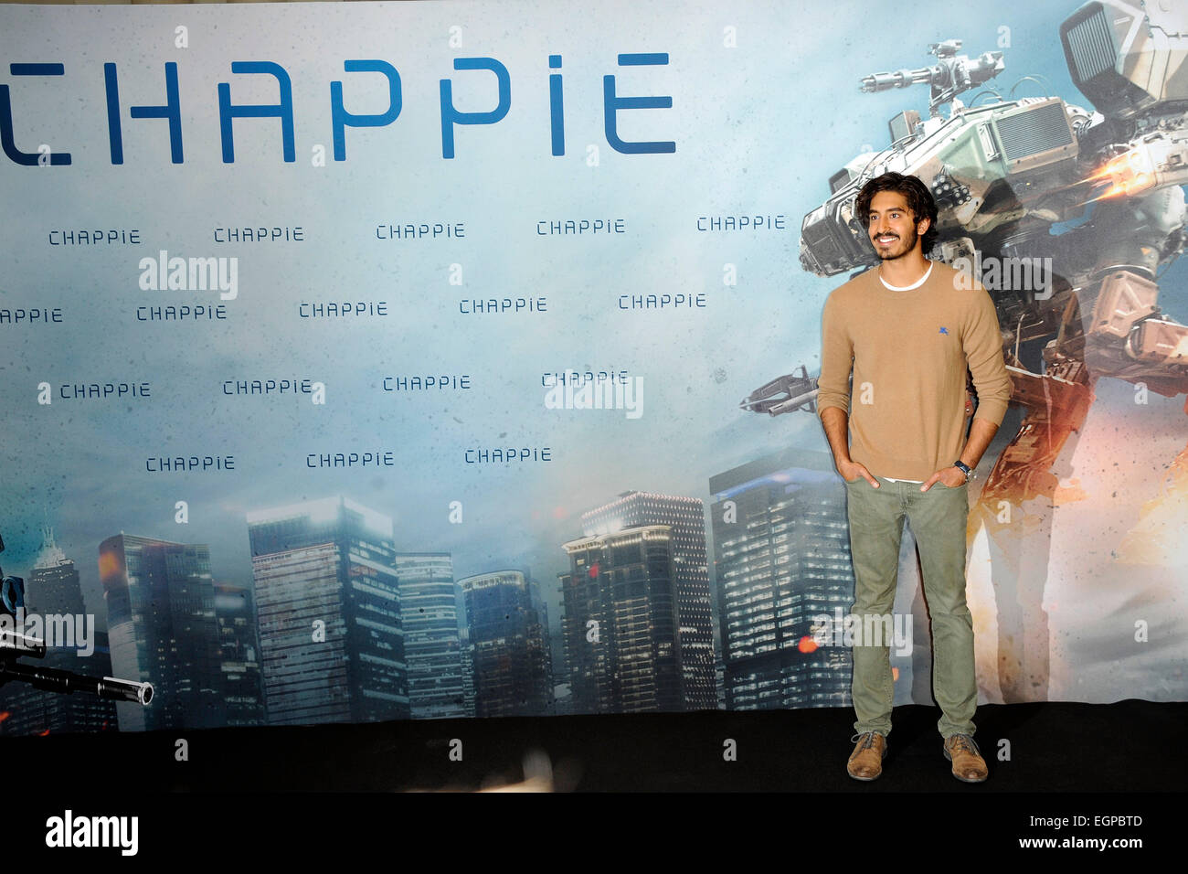 Dev Patel at the Photocall for the film 'Chappie' in Hotel de Rome ...