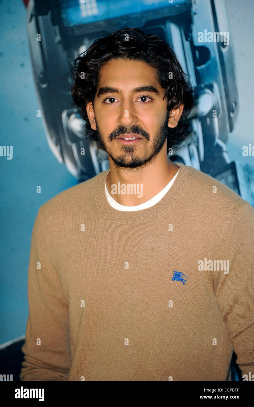 Dev Patel at the Photocall for the film 'Chappie' in Hotel de Rome ...