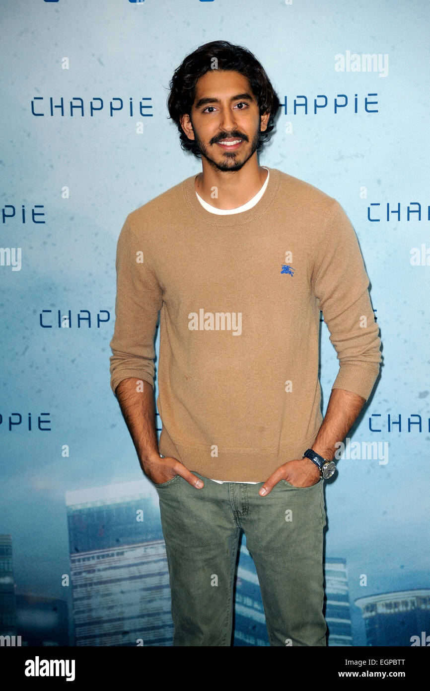 Dev Patel at the Photocall for the film 'Chappie' in Hotel de Rome ...