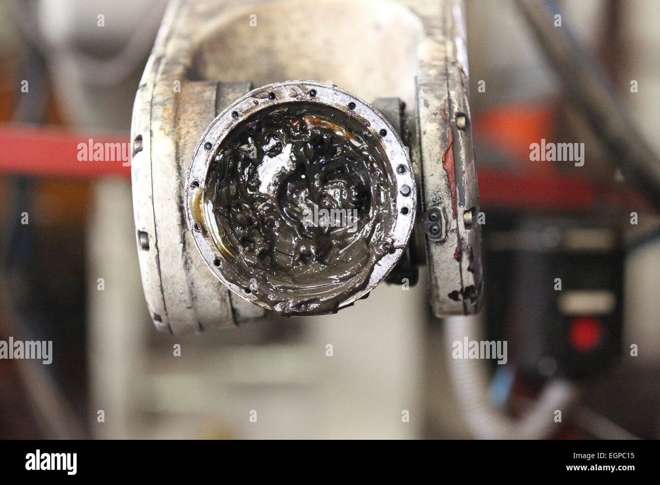 grease in one of the tribes of the industrial robot Stock Photo - Alamy