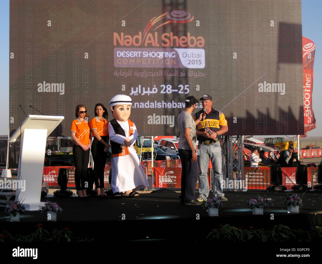 Nad Al Sheba Dubai 2015 winner Derrick Mein from the USA at the second ...